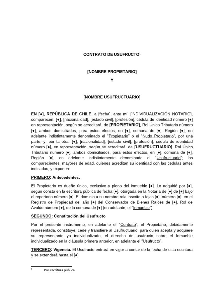 Usufructo | PDF | Propiedad | Justicia