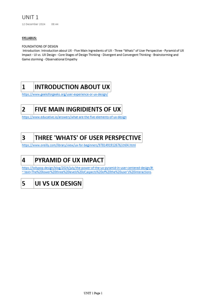 Uiux Unit 1 | PDF