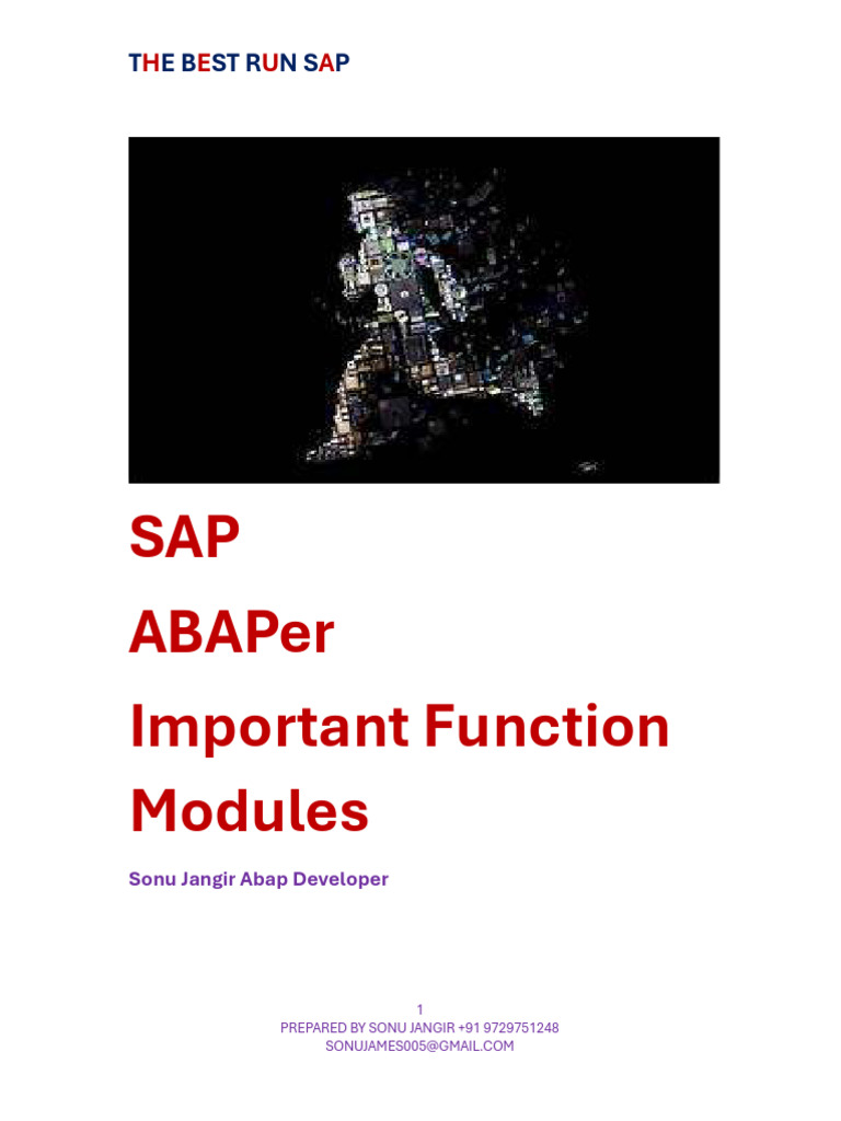 ABAP Basic FM | PDF | Databases | Computer Programming ABAP Basic FM | PDF | Databases | Computer Programming
