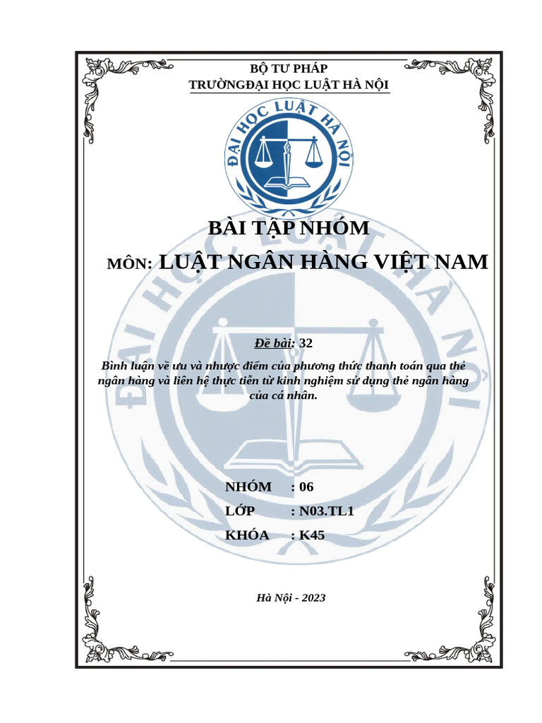 BTN Luật NH | PDF