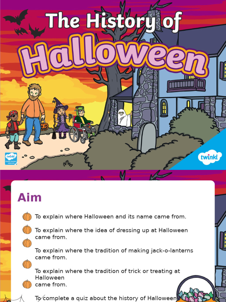 Roi2 t 004 the History of Halloween Powerpoint and Comprehension ...