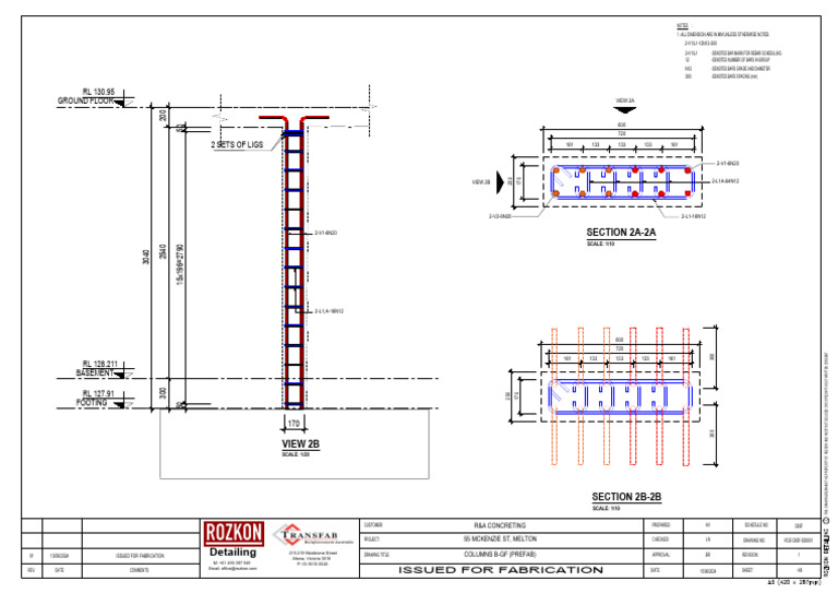 Construction Rebar Layout | PDF | Civil Engineering | Structural ...