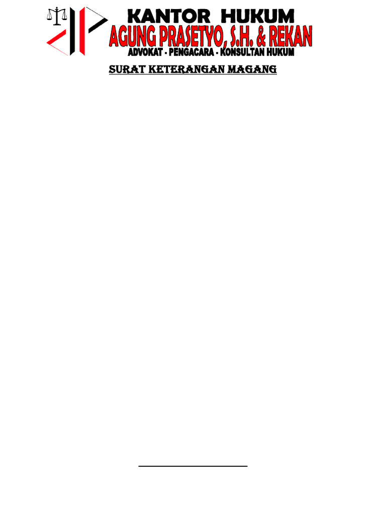Surat Keterangan Magang Joko Setiawan | PDF