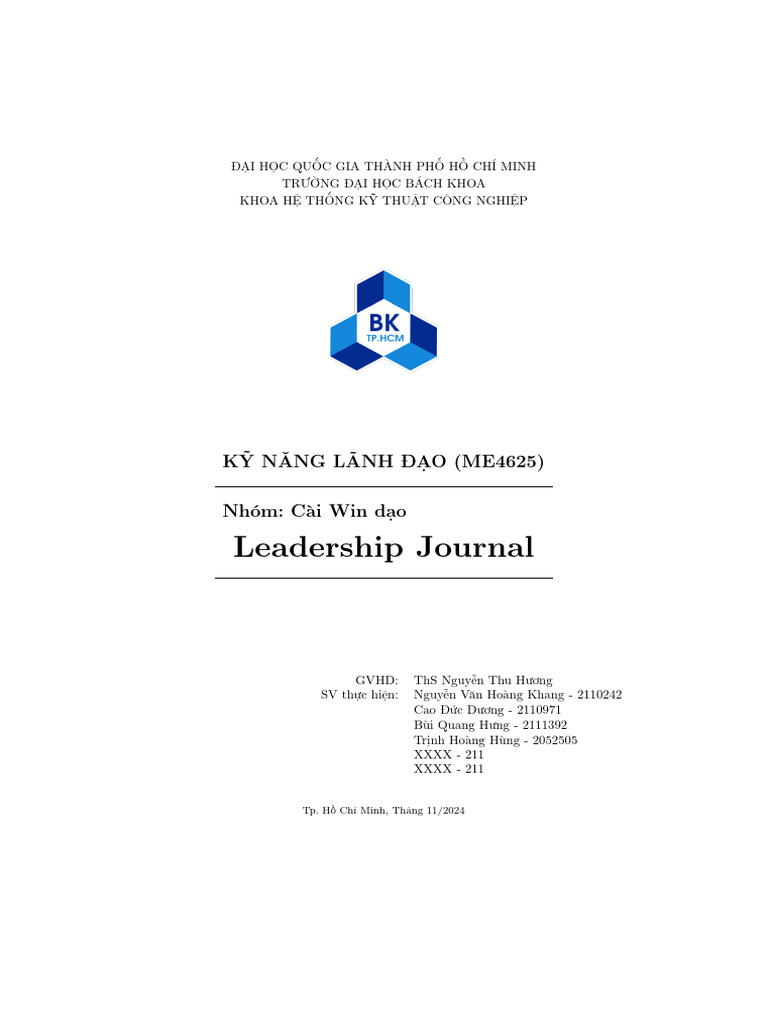 Leadership Journal CaiWindao | PDF
