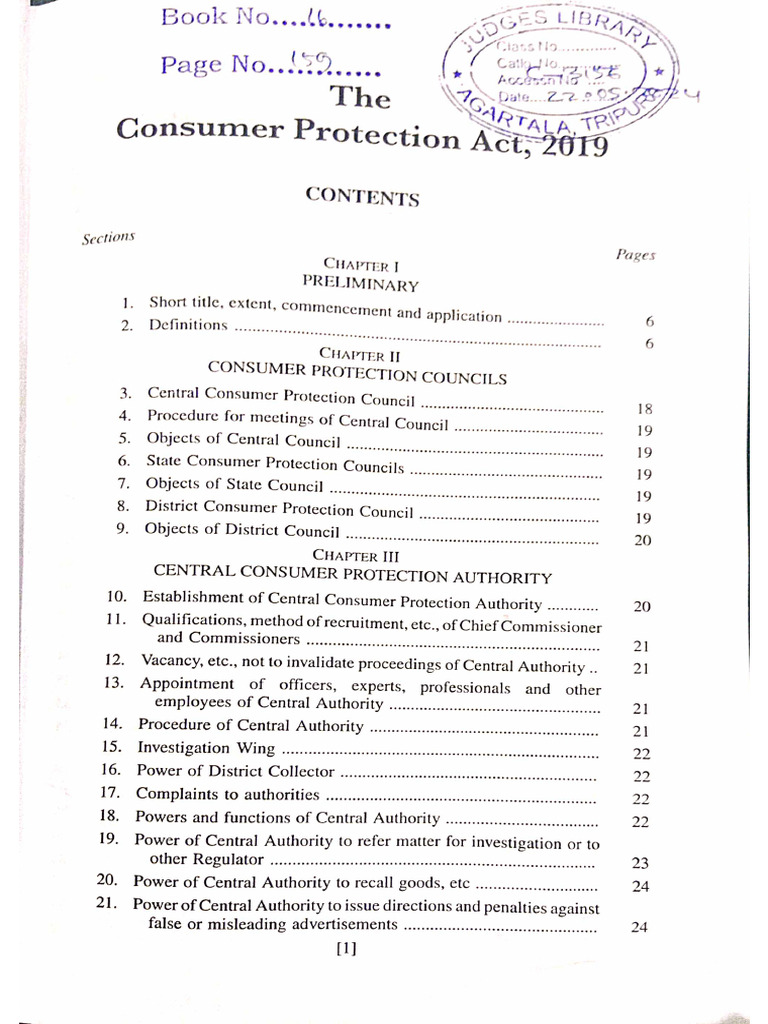 Consumer Protection Act, 2019 | PDF