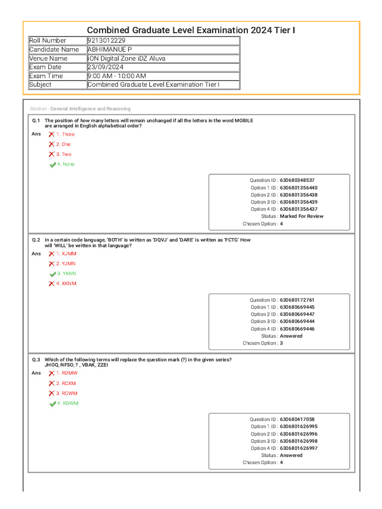 response sheet cgl | PDF | Alternative Dispute Resolution