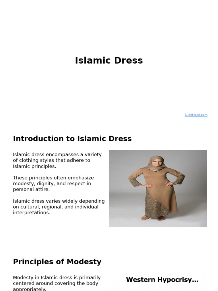 Understanding Islamic Dress Styles | PDF