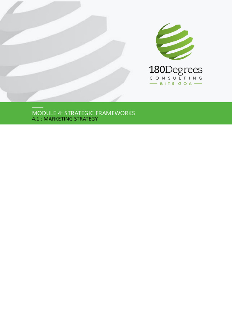 Module 4.1 - Marketing Strategy | PDF