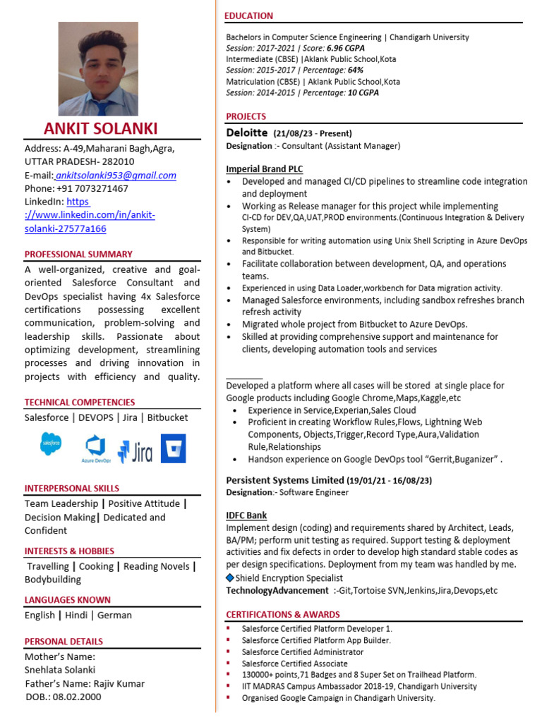 Resume DevOps | PDF | Information Technology | Software Engineering