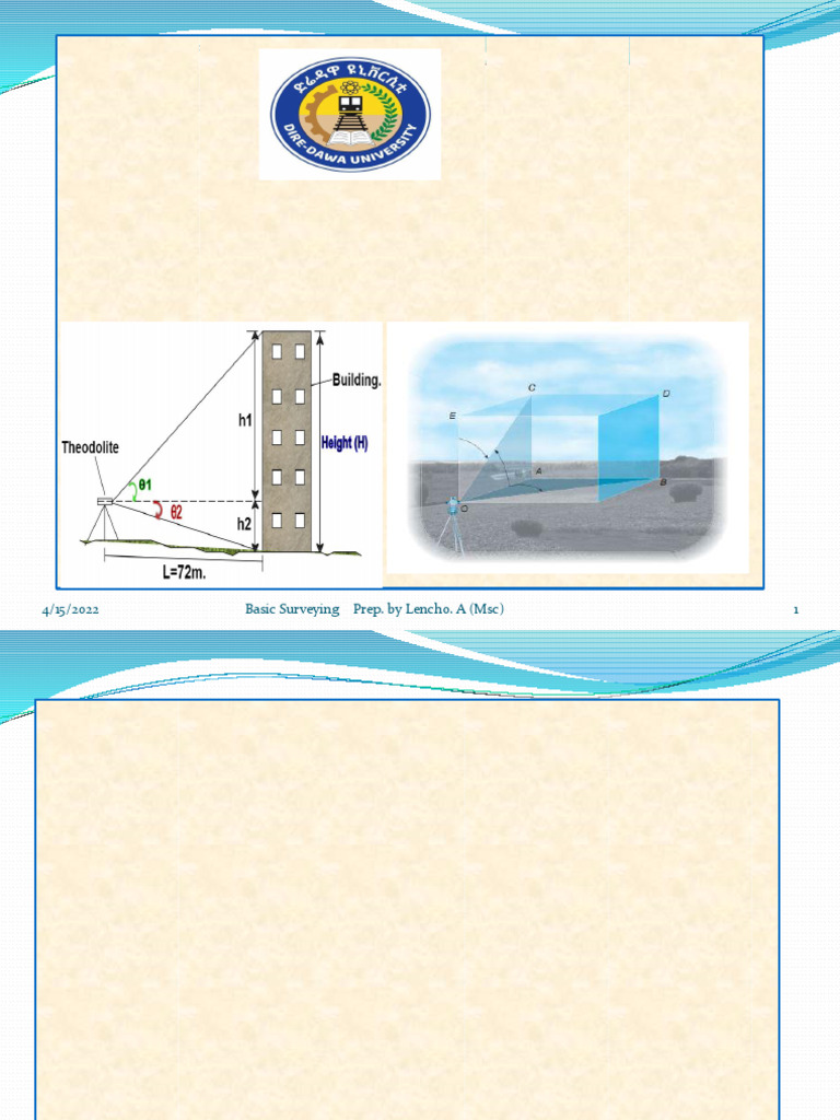 Basic Surveying (2022) | PDF | Surveying | Foot (Unit)