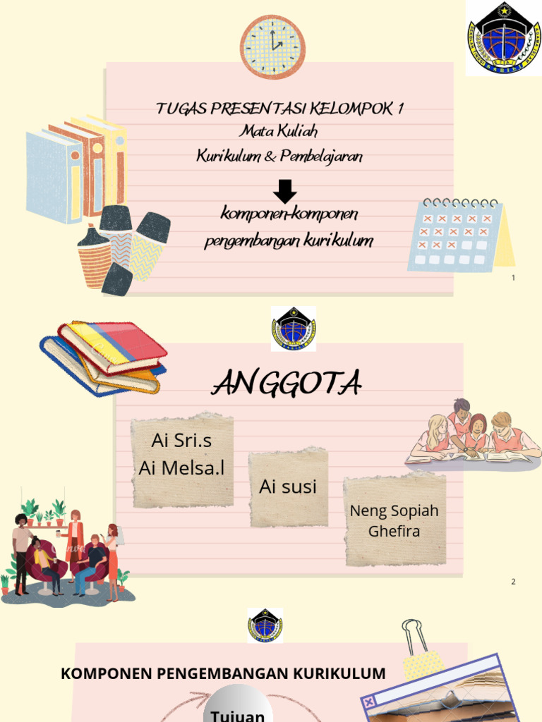 @PPT Komponen Kurikulum | PDF