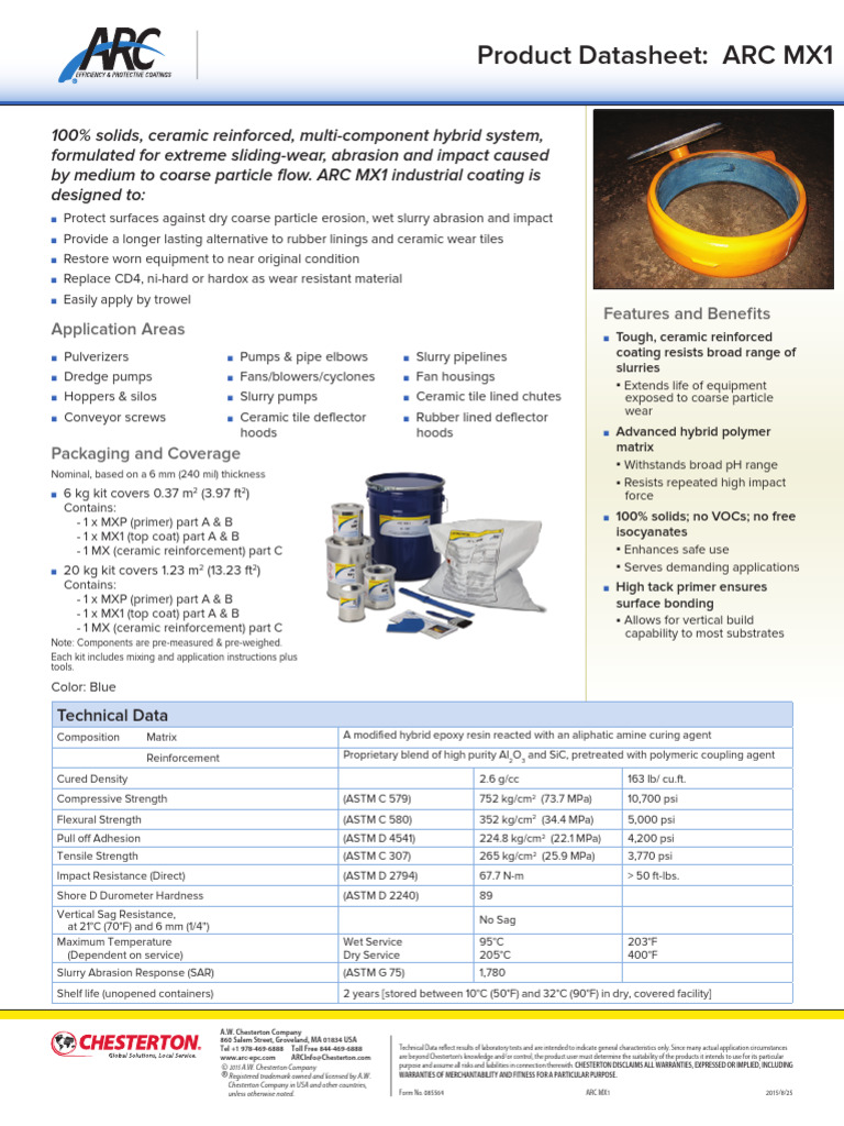 PDS_ARC_MX1_EN | PDF | Wear | Epoxy