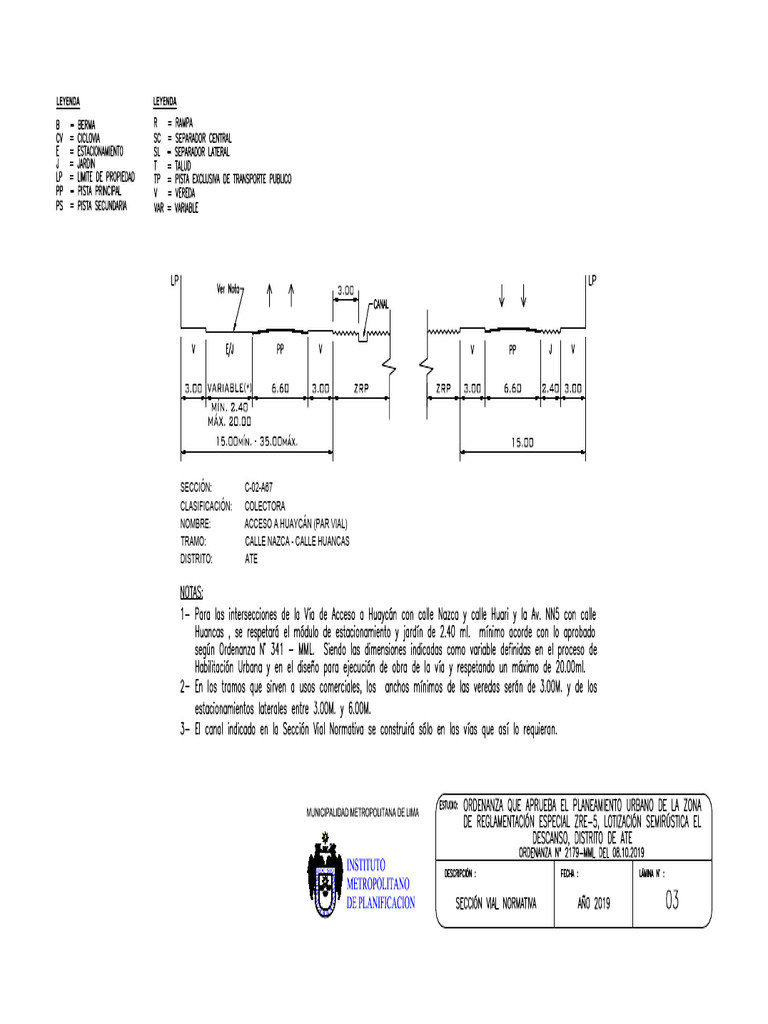 29 - Acceso A Huaycán (Par Vial) - C-02-A67 | PDF