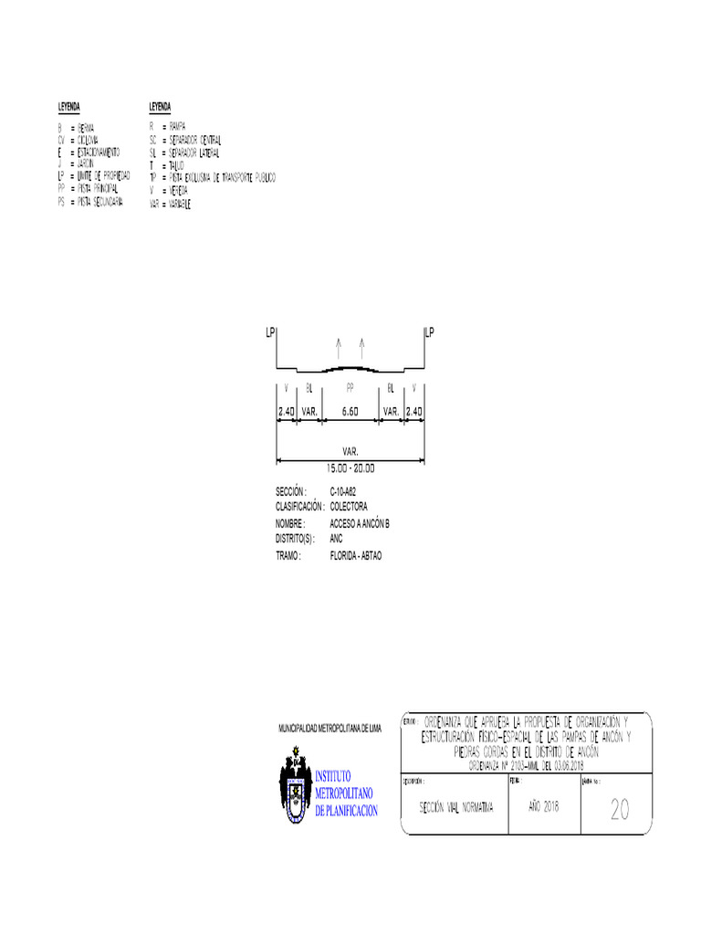 25 - Acceso A Ancón - B - C-10-A62 | PDF