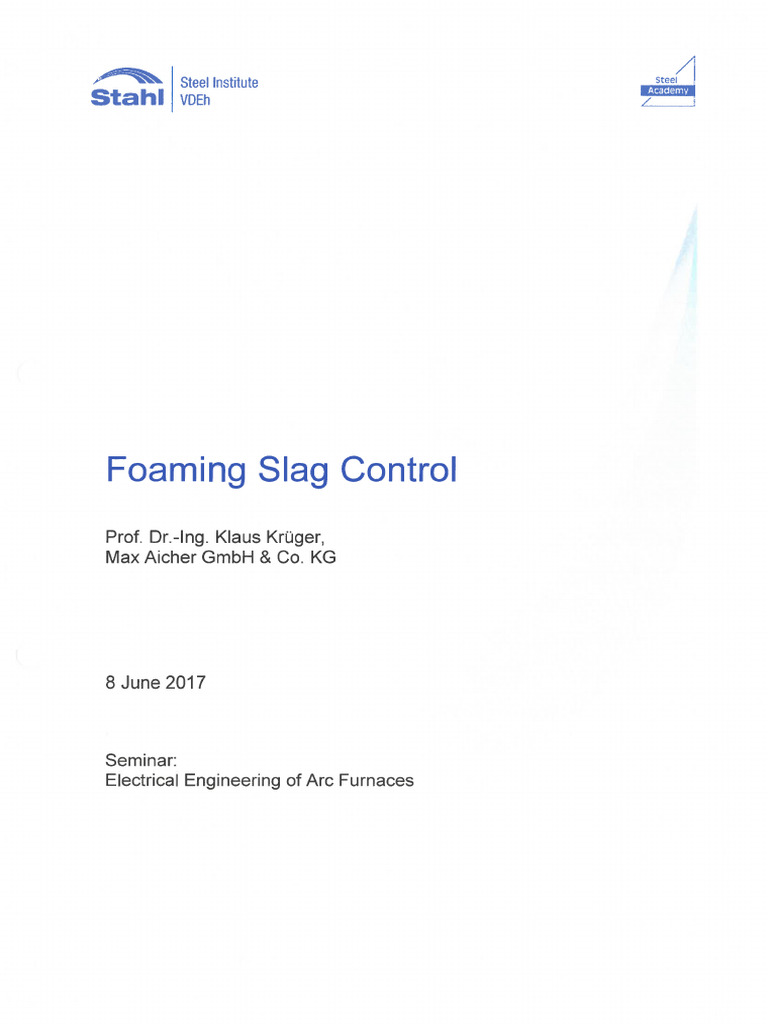 12 Foaming Slag Control | PDF