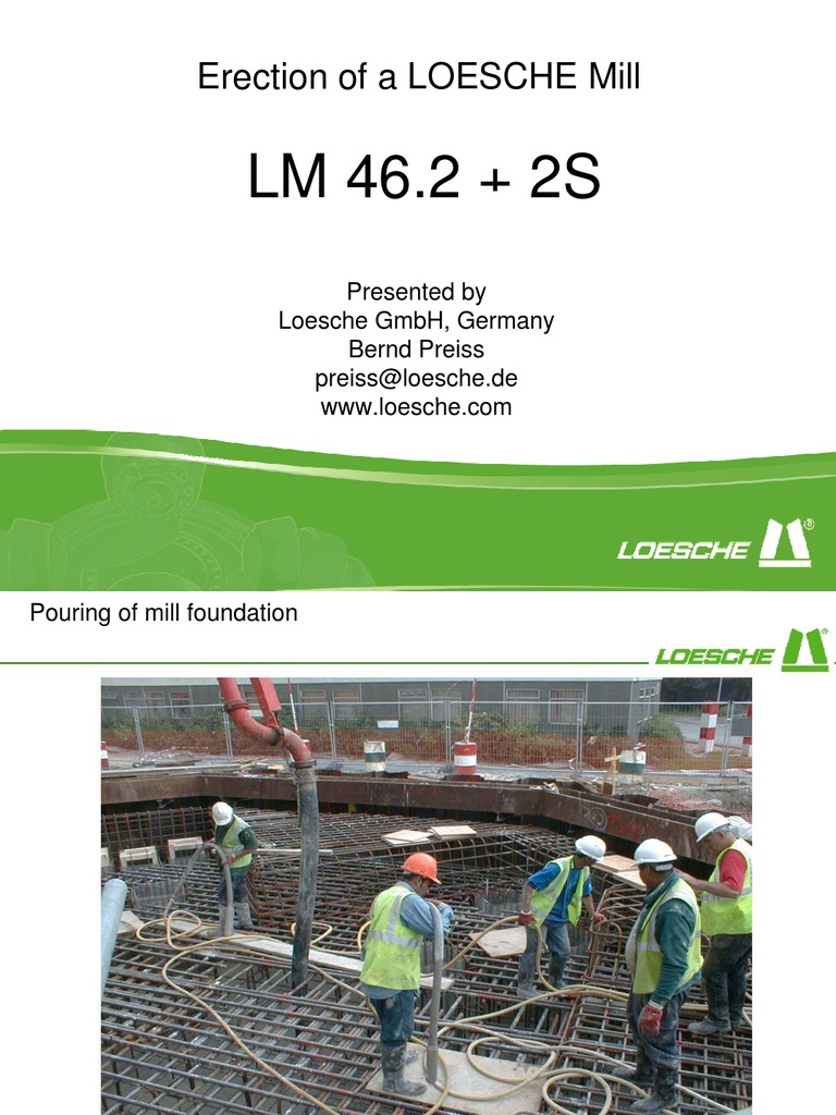 Erection of A LOESCHE Mill-46 | PDF