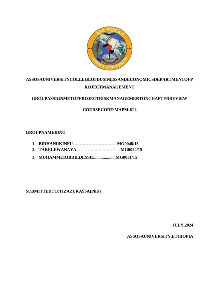 .group 2 assignment Chapter review_1721202371000 | PDF