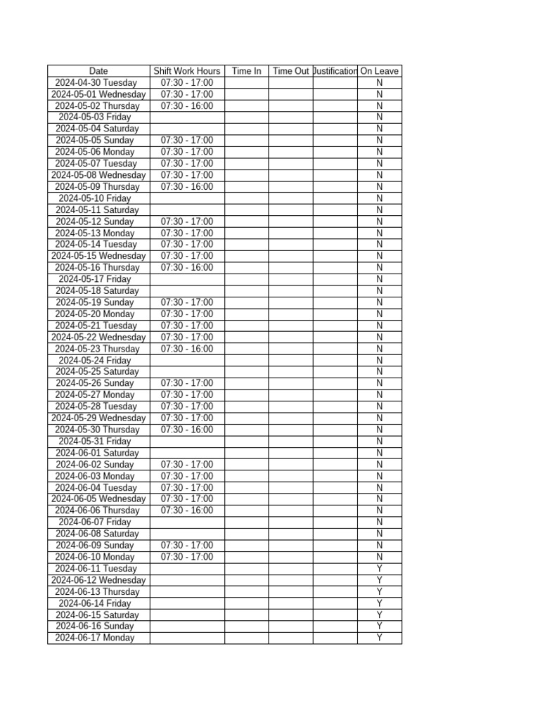 My Attendance Report | PDF
