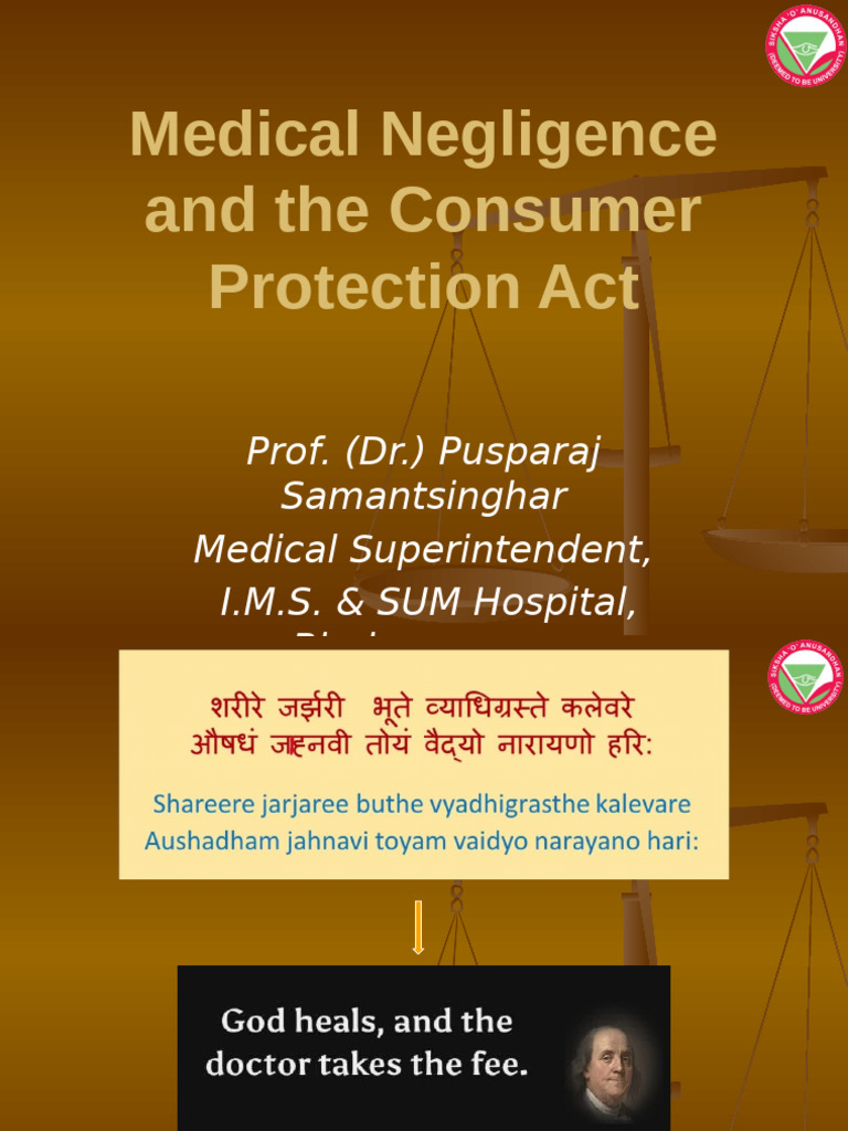 Medical Negligence & Consumer Protection Act | PDF | Negligence | Legal ...