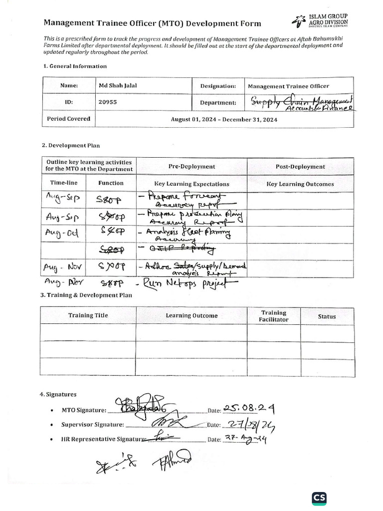 MTO Development Plan (Aug'24) | PDF