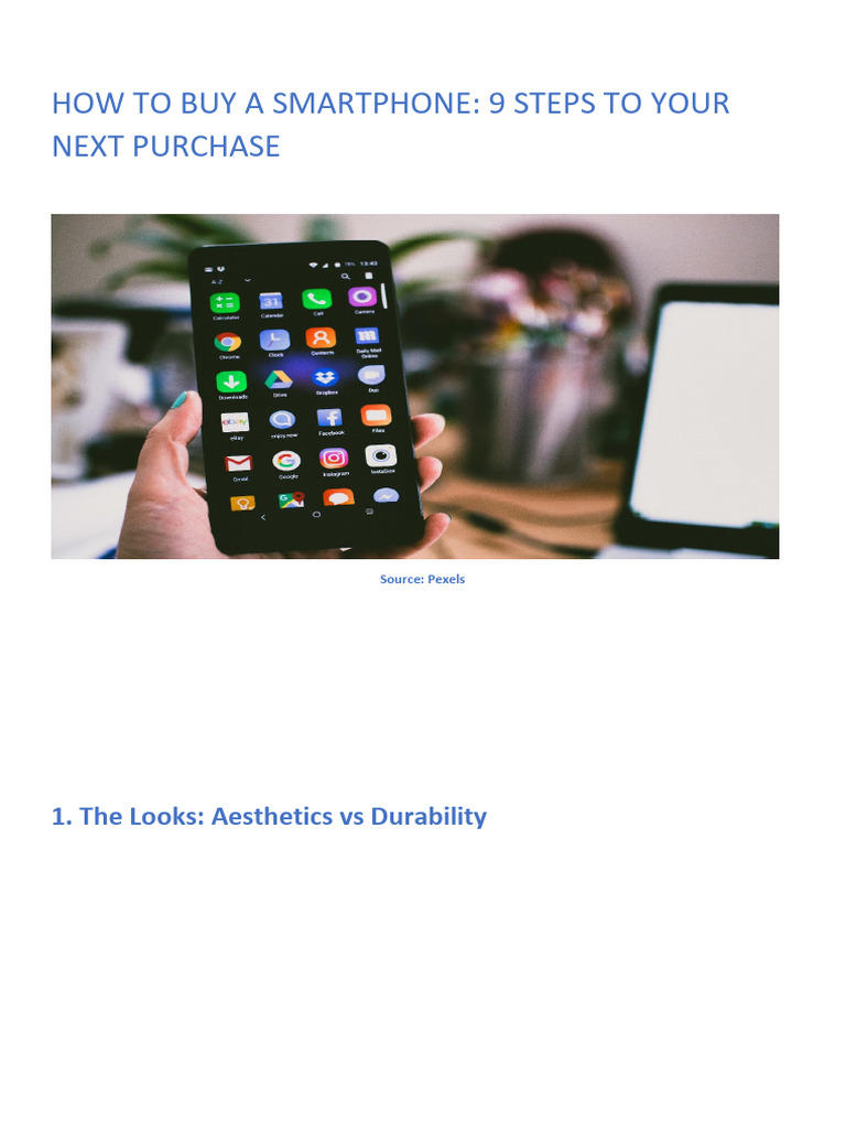 How To Buy A Smartphone | PDF | Smartphone | Android (Operating System)