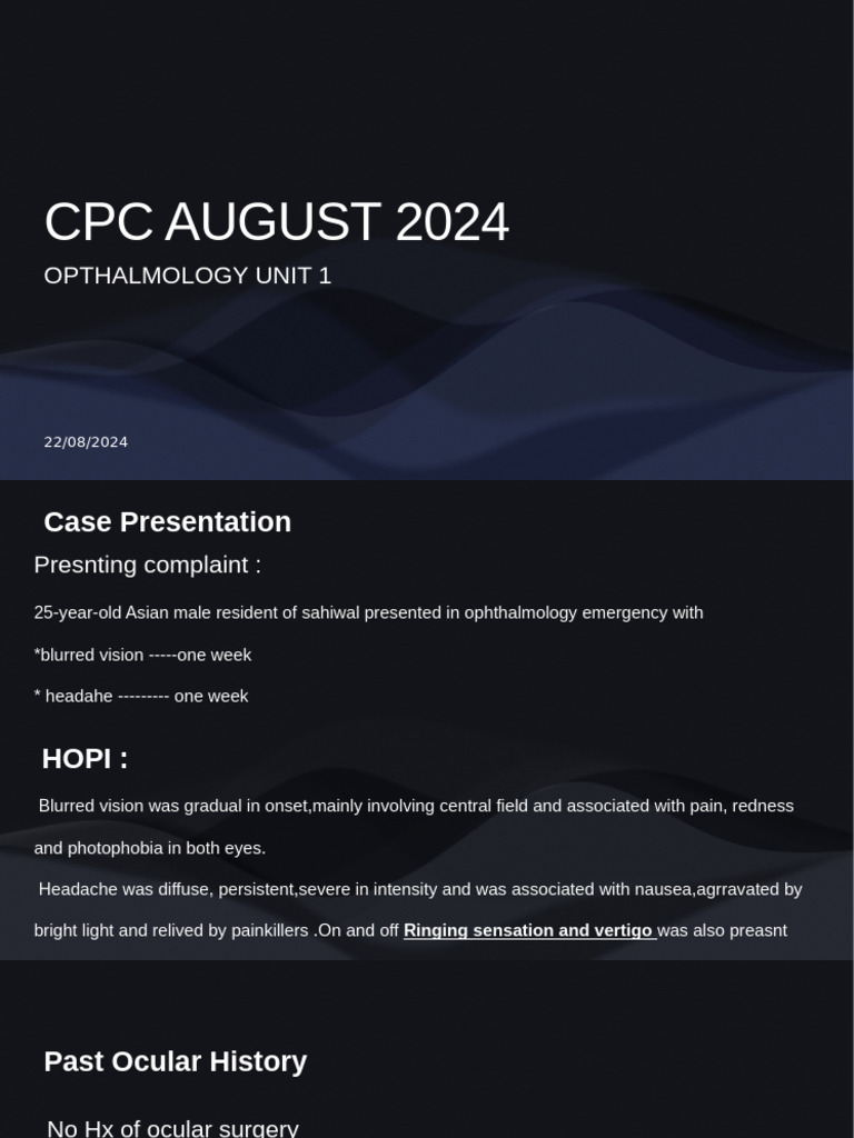 CPC NEW aug .21 ppt | PDF | Human Eye | Eye