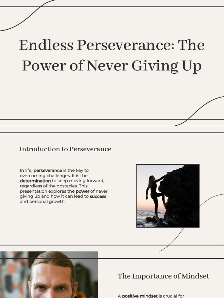 The Power of Perseverance Explained | PDF