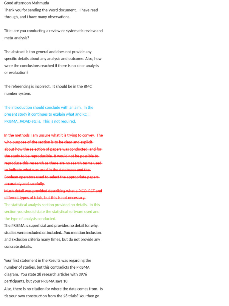 Outlook Document | PDF | Meta Analysis | Systematic Review