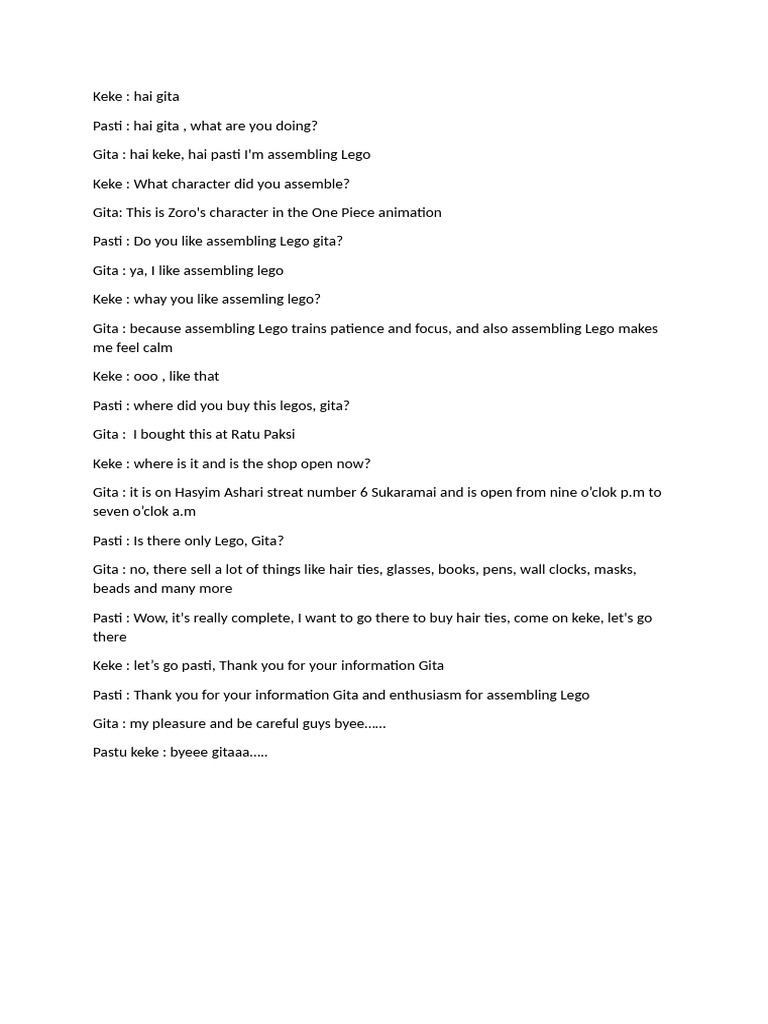 Asking and Giving Information | PDF