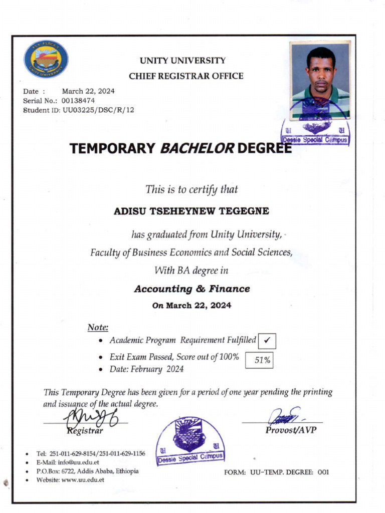 Adisu Document | PDF