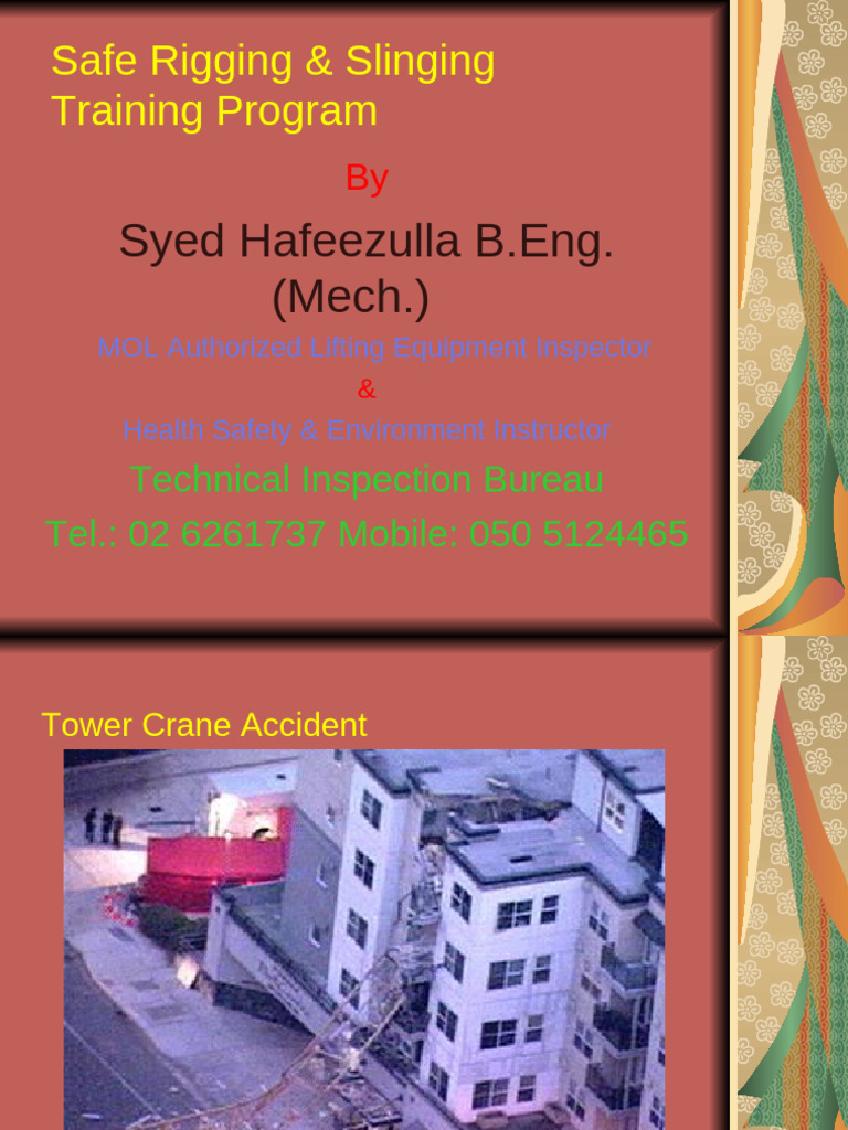 Safe Rigging & Slinging Training Guide | PDF