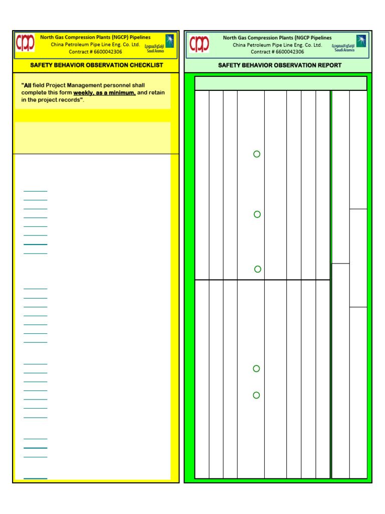SBOI Blank Form | PDF | Personal Protective Equipment | Occupational Safety And Health