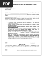 No PE Declaration | PDF | Business | Finance & Money Management