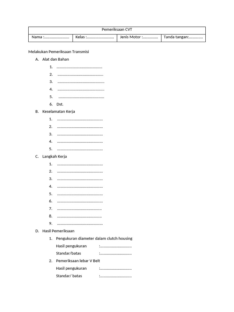 Pemeriksaan CVT | PDF