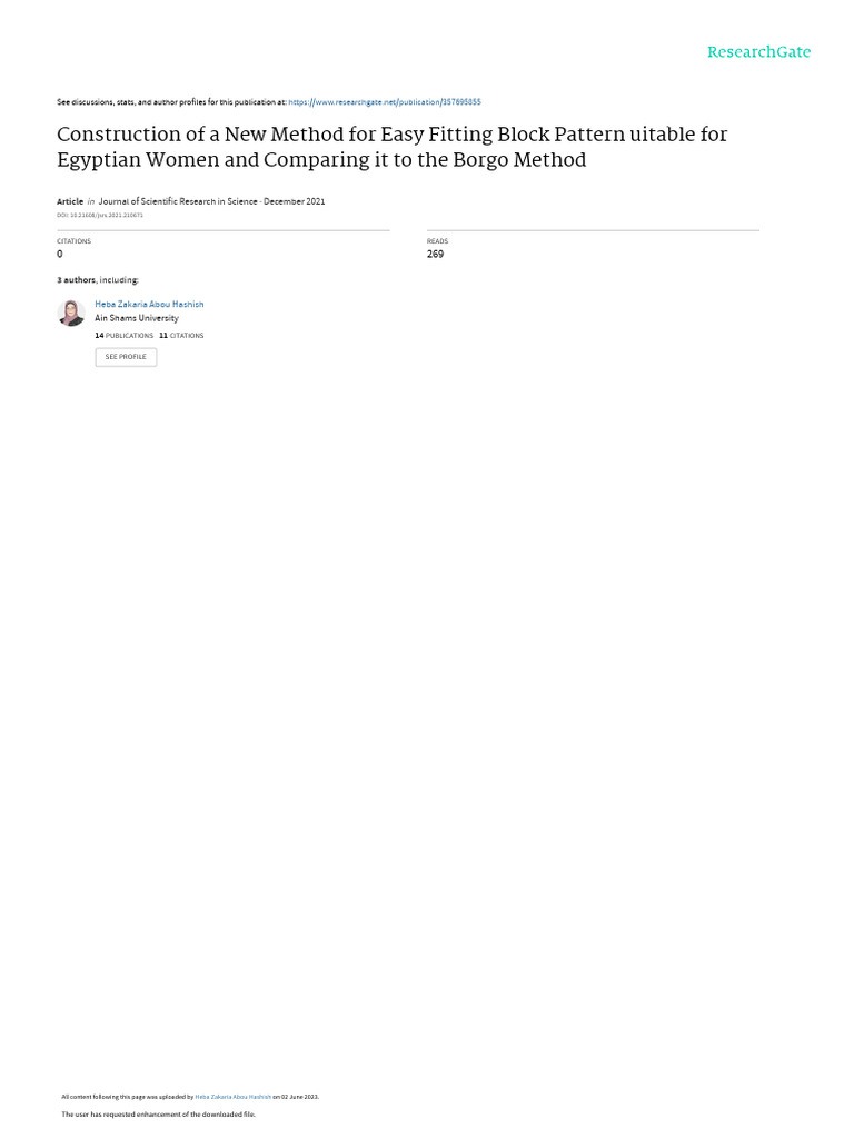 JSRS Volume38 Issuepart1BasicSciences Pages243-278 | PDF | Clothing | Fashion