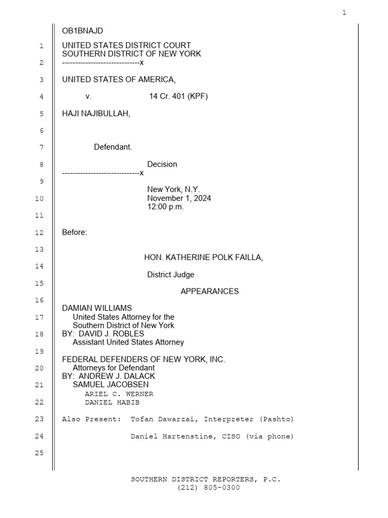Najibullah Case Decision on Geneva Protections | PDF | Taliban ...