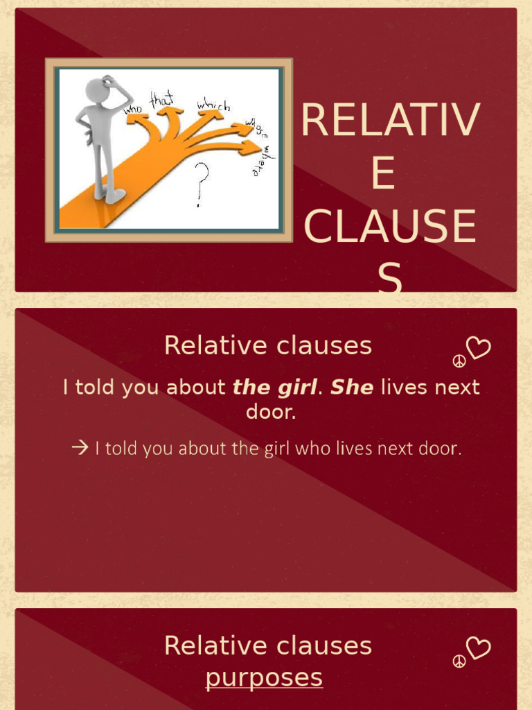 UNIT 10 -RELATIVE CLAUSES AND REDUCED RELATIVE CLAUSES | PDF | Syntax