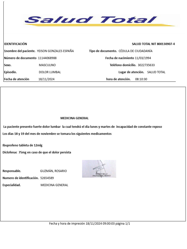 Incapacidad-salud-total | PDF