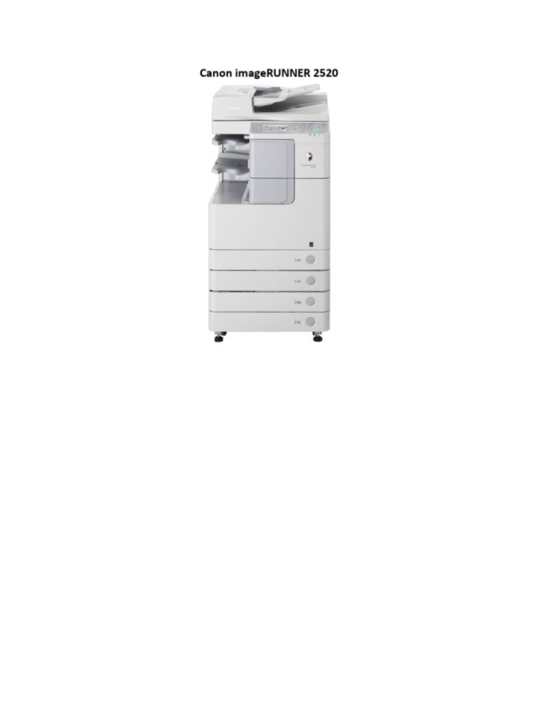 Canon imageRUNNER 2520 Specs | PDF | Printer (Computing) | Windows 2000