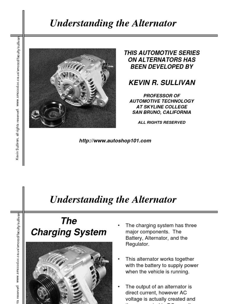 Understanding Automotive Alternators | PDF | Home & Garden | Science ...