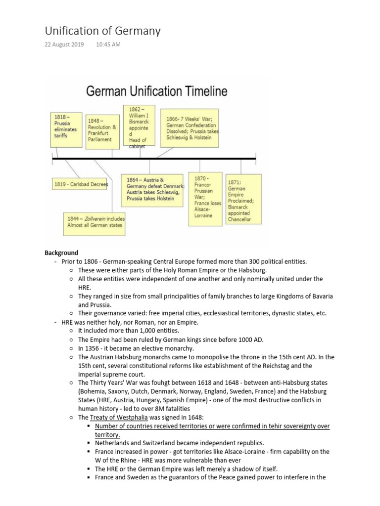 Unification of Germany | PDF