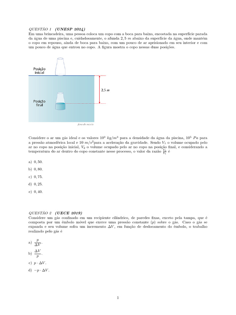 Termodinâmica Agr Vai_unlocked | PDF | Geladeira | Calor