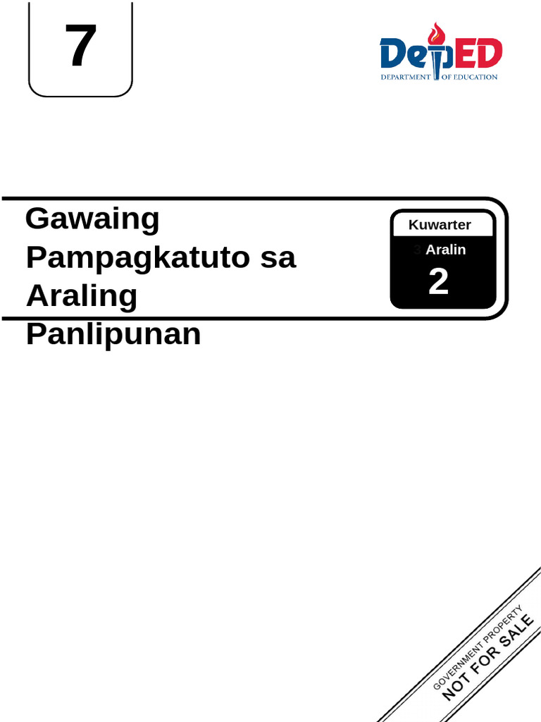 WS Q3 AP-7 Aralin-6 Linggo-6 | PDF