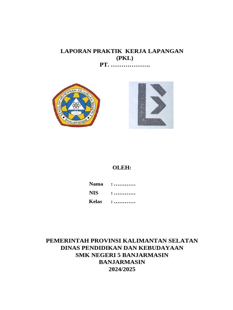 Cover Laporan PKL | PDF