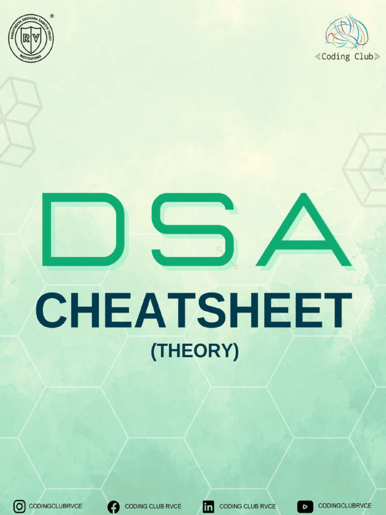 DSA Cheatsheet Theory Basic 1727463881 | PDF