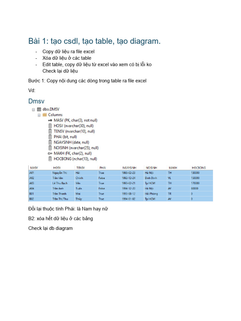 Buoi 2 SV Copy Tu Excel Import File Excel | PDF