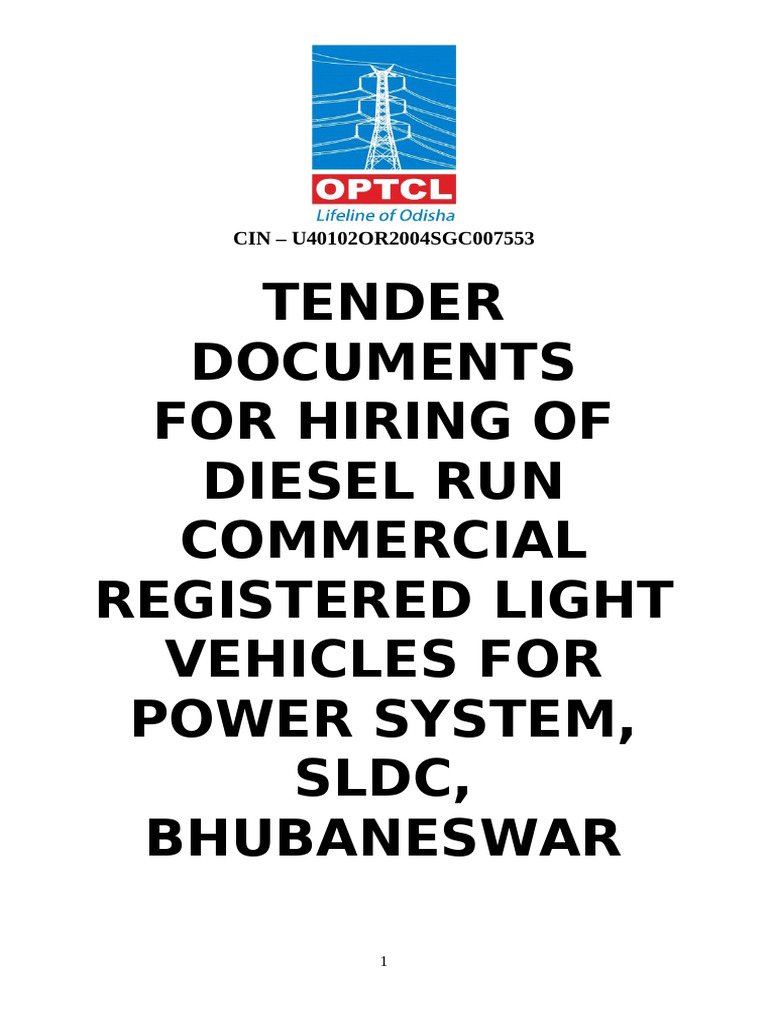 Tender For Hired Vehicle | PDF | Employment | Legal Liability