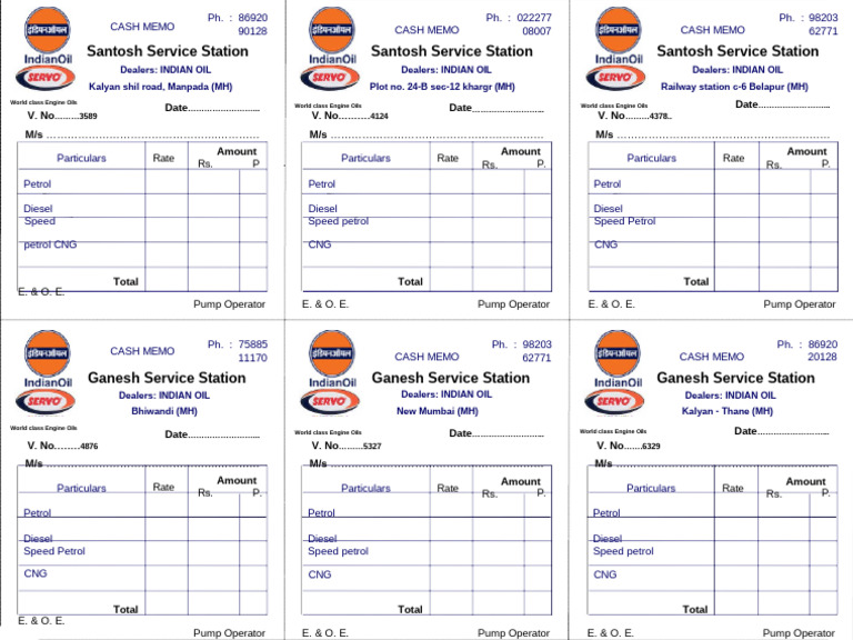 Car Petrol Bill 1 1 | PDF | Hydrocarbons | Energy Technology