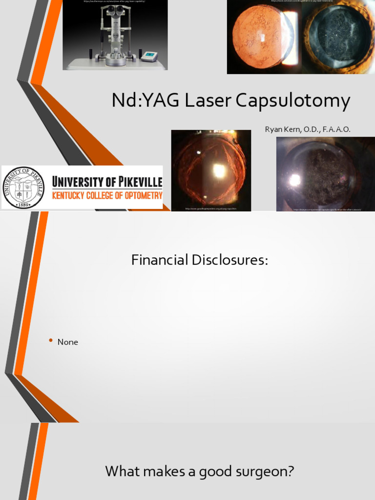 YAG Cap CE Kern Handout | PDF | Laser | Optics