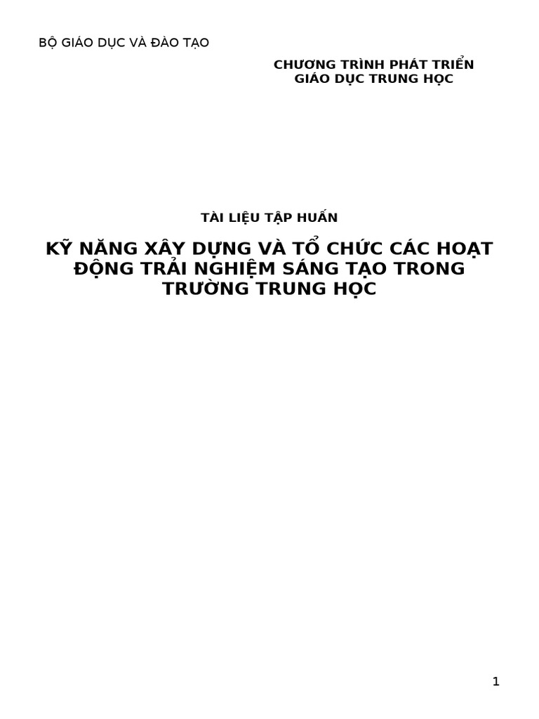 Tai Lieu Trai Nghiem Sang Tao 2 | PDF